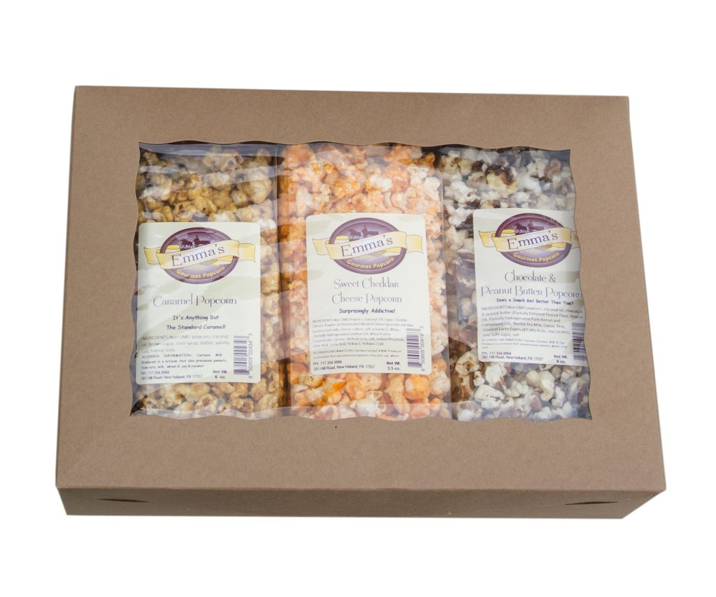 Popcorn Trio Box – Emma's Popcorn