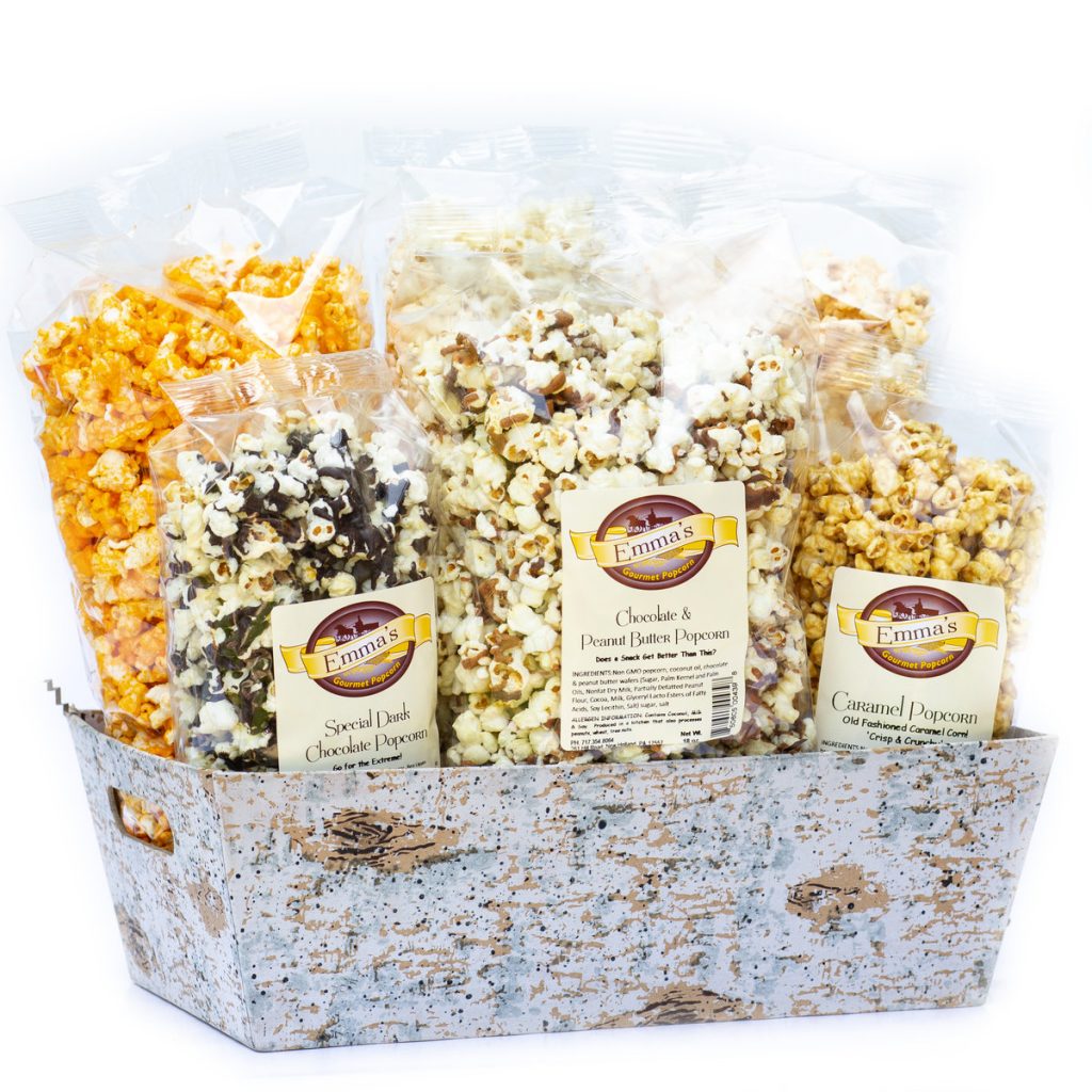 Popcorn Indulgence Gift Basket - Emma's Popcorn